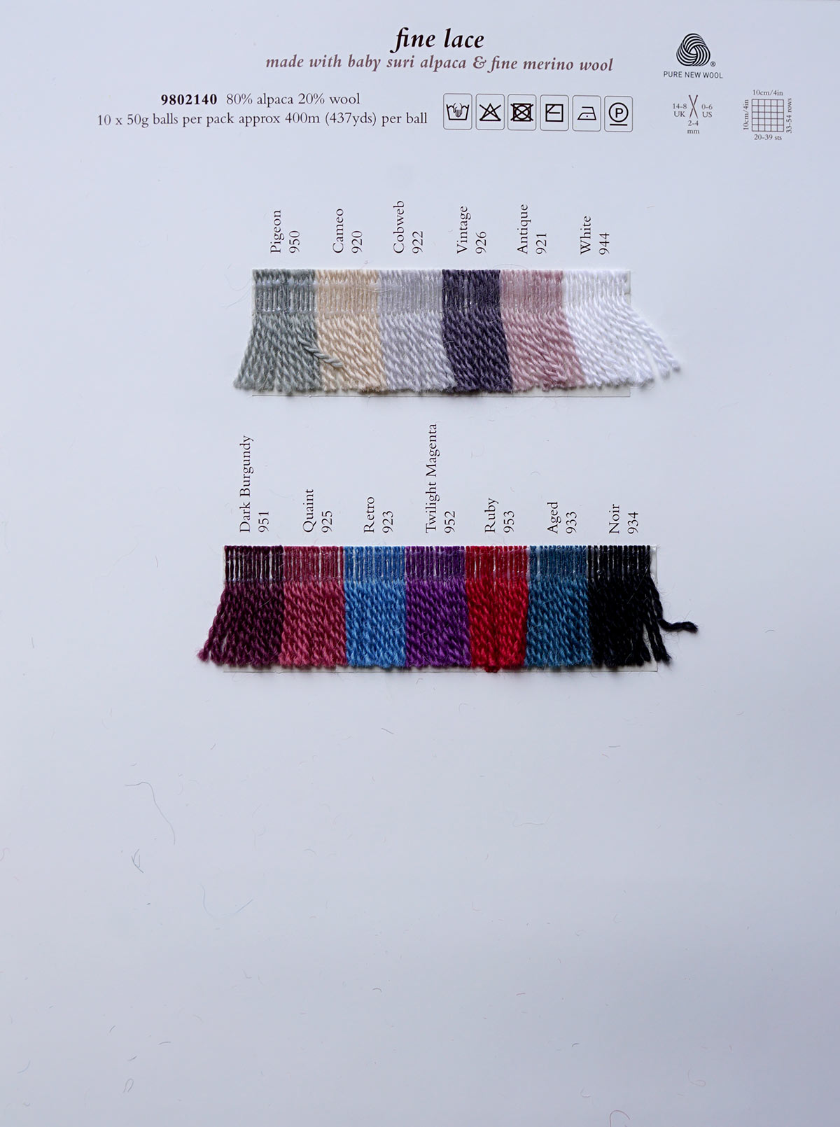 Rowan Fine Lace - Rowan Yarns RYC Sirdar Sublime English Yarns knitting ...