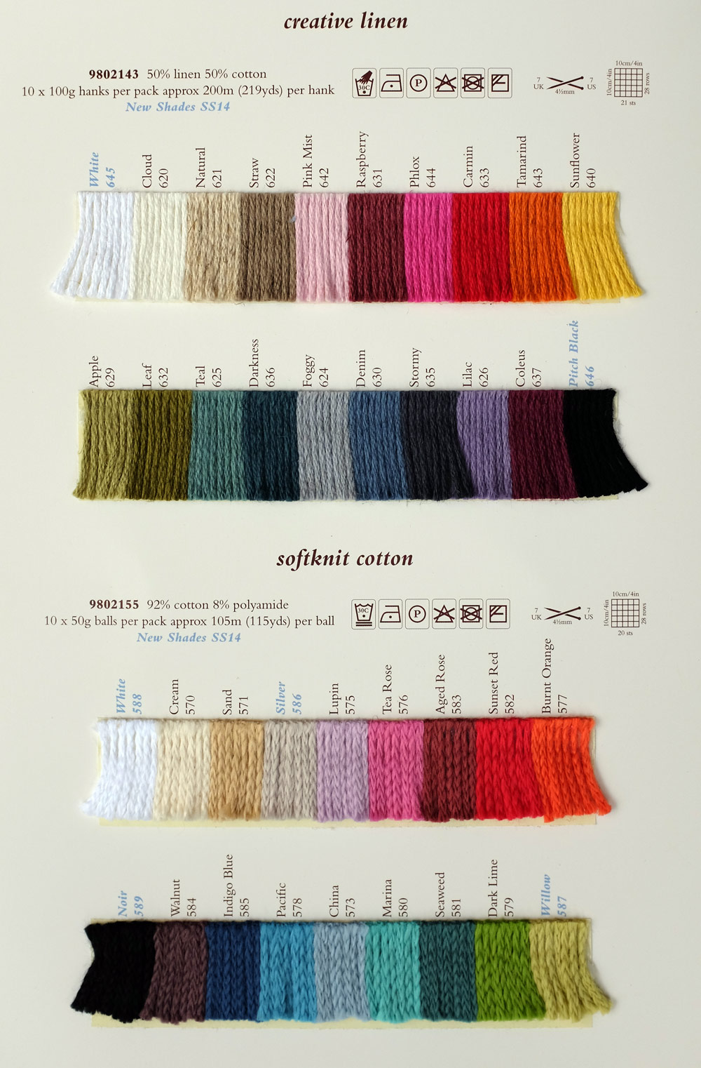 Rowan Softknit Cotton - Rowan Yarns RYC Sirdar Sublime English Yarns ...