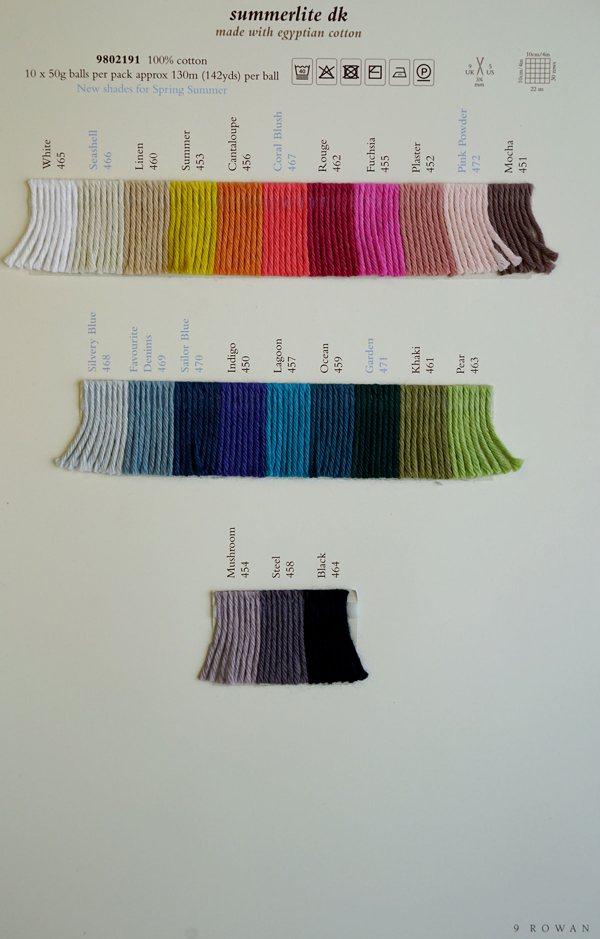 Rowan Summerlite DK - Rowan Yarns RYC Sirdar Sublime English Yarns ...