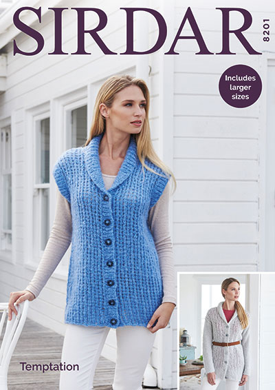 Sirdar Pattern Leaflets using Temptation - Rowan Yarns RYC Sirdar ...